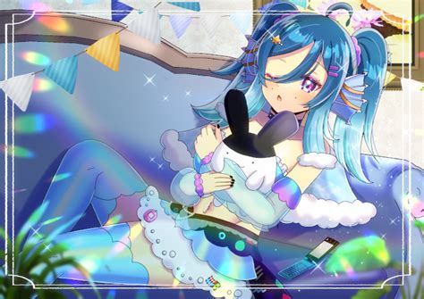 Kou Hiyoyo Commentary Request Commission Copyright Request Skeb Commission 1girl Ahoge