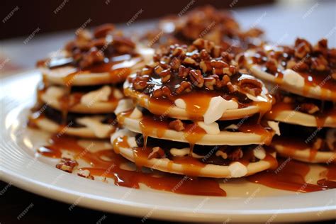 Caramel Pecan Dessert Tostadas Traditional Mexican Tostadas Food