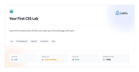 첫 번째 css 랩 기본 사항 마스터하기 css 초보자를 위한 튜토리얼 labex