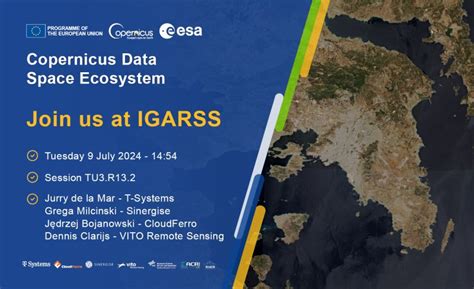 Copernicus Data Space Ecosystem On Linkedin Igarss2024 Athens Copernicus Cdse Igarss