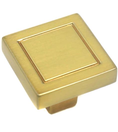78 Square Cabinet Knob Champagne Brass