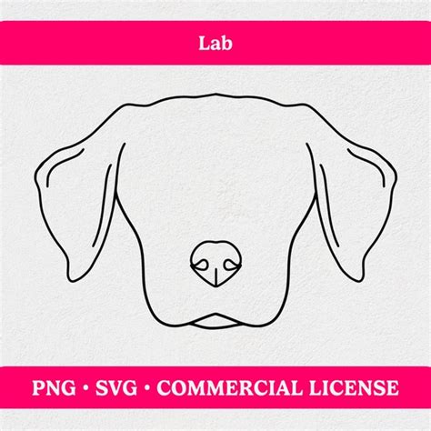 Outline Lab Face Drawing Etsy