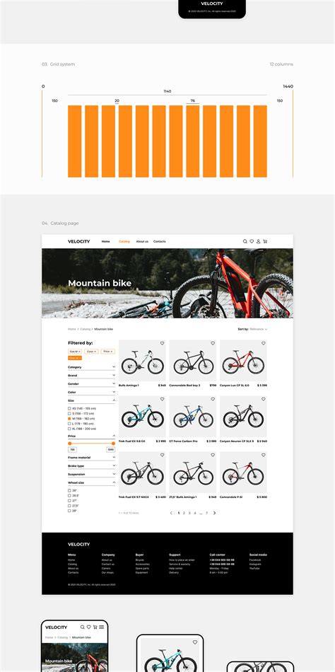Bicycle E Commerce Website Concept On Behance