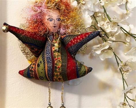 Happy Spirit Fiber Art Cloth Doll One Of A Kind Original Doll Ooak