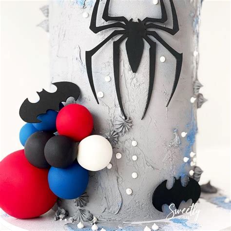 Pastel Temático De Spiderman El Hombre Araña Pastel De Araña