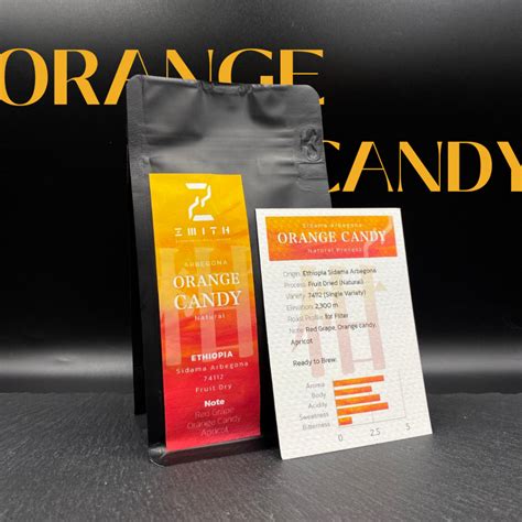 Orange Candy From Arbegona Ethiopia Roast Coffee Whole Bean เมล็ด
