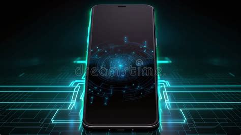 Mobile Smartphone Technology Inspired Background For Modern Designs Ai Generated Stock