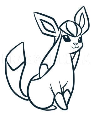 How To Draw Glaceon Drawing Step By Step By Dawn Dragoart