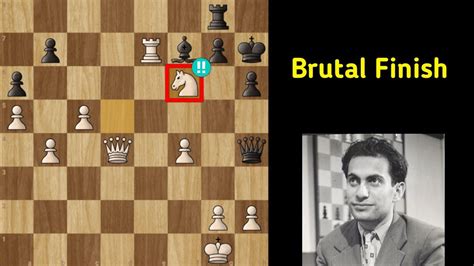 Brutal Finish Mikhail Tal Vs Oll Lembit Chess Tips Tricks Strategies And Tactics Youtube