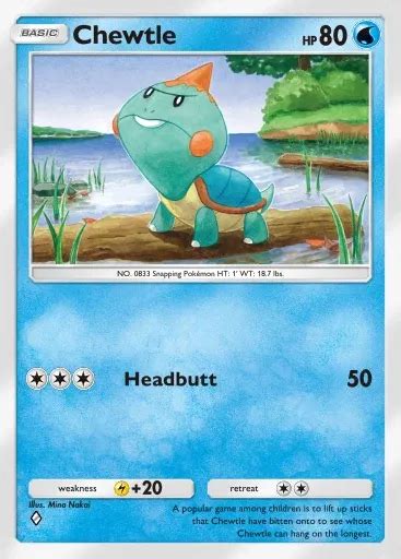 Chewtle Fantastical Parade B2 043 Pokémon Tcg Pocket Card