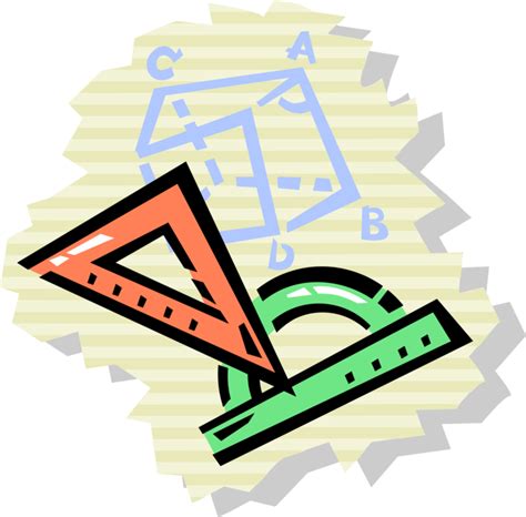 Download Vector Illustration Of Mathematics Triangle Ruler And