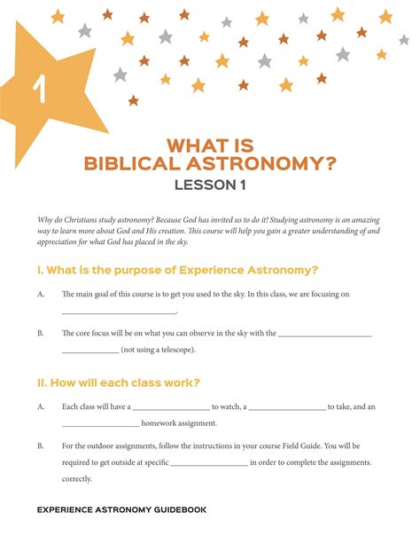 Experience Astronomy Student Guidebook