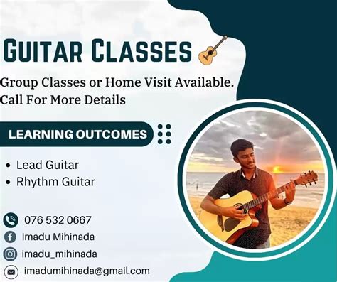 Guitar Class For Beginners Music Instruments Music Colombo