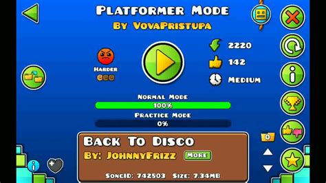 Geometry Dash Platformer Mode 2 2 Concept Idea Youtube