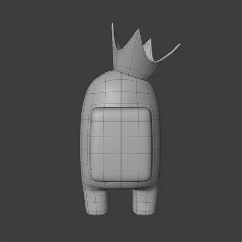 Among Us Crown Character 3d Model Cgtrader