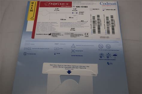 New Codman 606 151mx Prowler 14 Infusion Catheter 2 3f X 150cm Disposables General For Sale