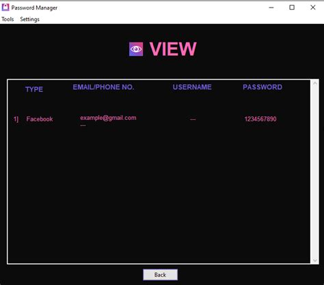 Password Manager This Is An Python Based Gui Application Made By