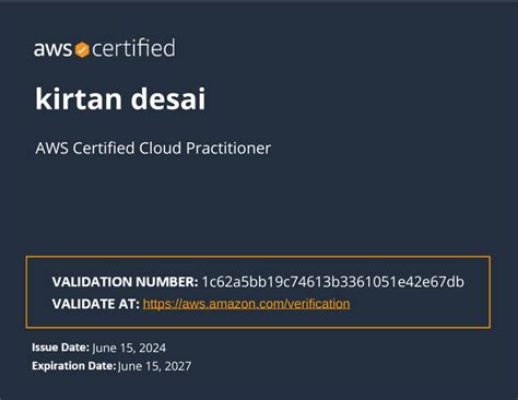 Kirtan Desai On Linkedin Aws Awscertified Cloudpractitioner
