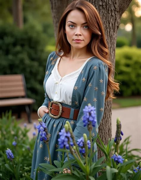 A Candid Yet Refined Photograph Of A Young Woman With Warm Brown Hair