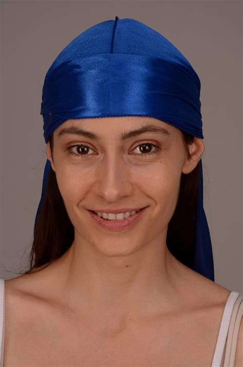 Niebieski Silky Durag Warsaw Durag Store