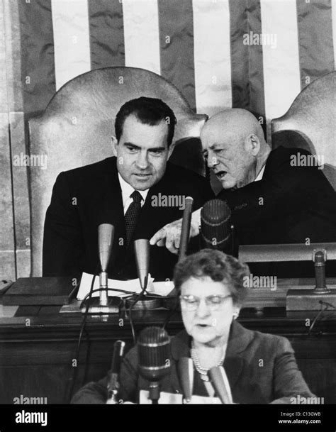 Vice President Future President Richard Nixon And House Speaker Sam