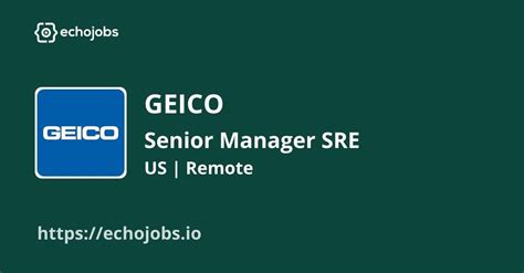 Geico Is Hiring Senior Manager Sre Engineering Usd 120k 261k Us