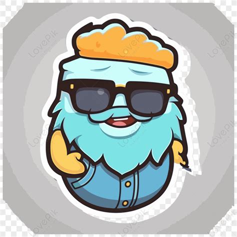 Cute Cartoon Sunglasses Pattern Texture Concept Seamless Png Image