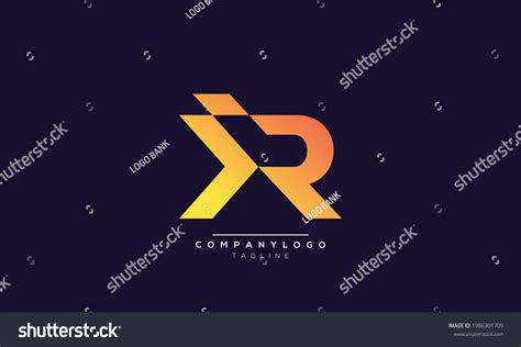 Xr Initials Monogram Letter Text Alphabet Stock Vector Royalty Free 1986301709 Shutterstock