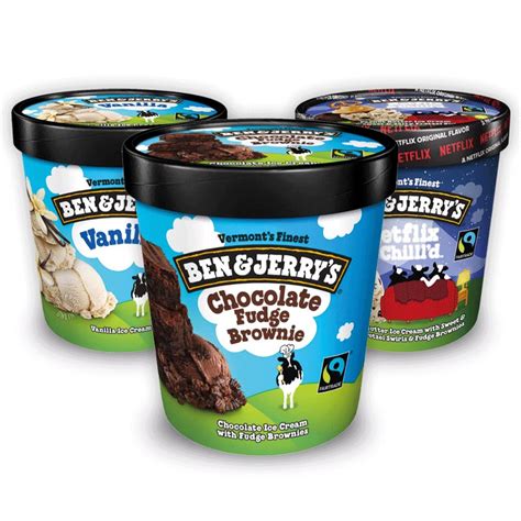 Ben And Jerrys Assorted Flavours 3 X 473ml Shopee Singapore