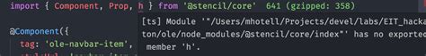 Unable To Import H Directly Issue Ionic Team Stencil GitHub