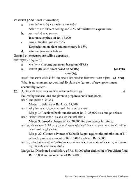 Class 11 Accounting Model Question Paper Download Hamro Library