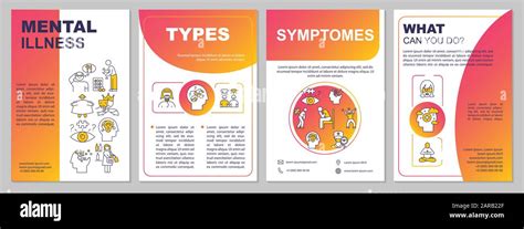 Mental Illness Brochure Template Flyer Booklet Leaflet Print Cover