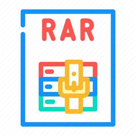 Rar File Format Document Presentation Web Icon Download On