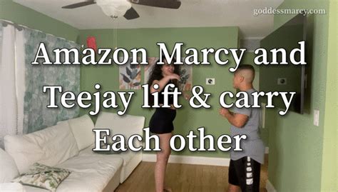 Amazon Marcy And Teejay Lift Carry Each Other Goddess Marcy Clips4sale
