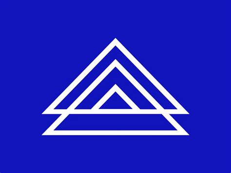 Nested Three Triangle Logo Template Vector File Download Logowik