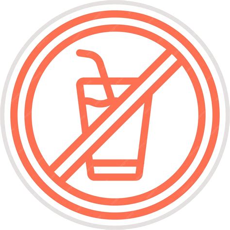 No Hay Bebida Vector Icon Design Ilustración Vector Premium