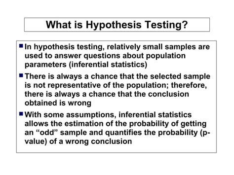 Hypothesis Testing In Six Sigma PPT