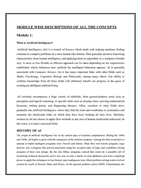 Ai Notes All Units Pdf