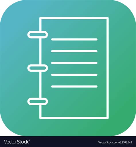 Beautiful Report Line Icon Royalty Free Vector Image