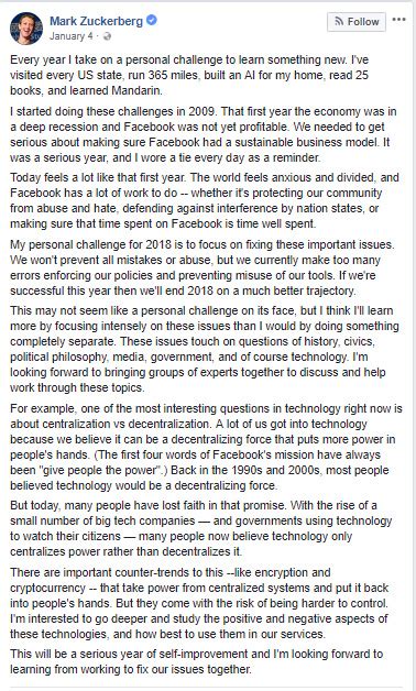 Facebook Forms Blockchain Task Force Will They Take Part In Fixing The ‘broken Internet