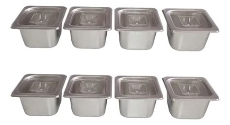 Charolas Para Comida 12 Piezas Con Tapa Policarbonato 1 6 Meses Sin Interés