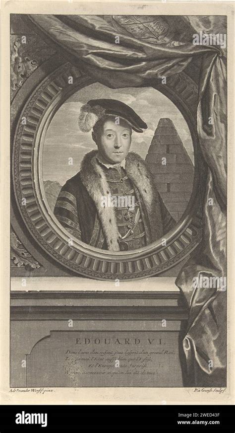 Portrait Of King Edward Vi Of England Pieter Van Gunst After Adriaen