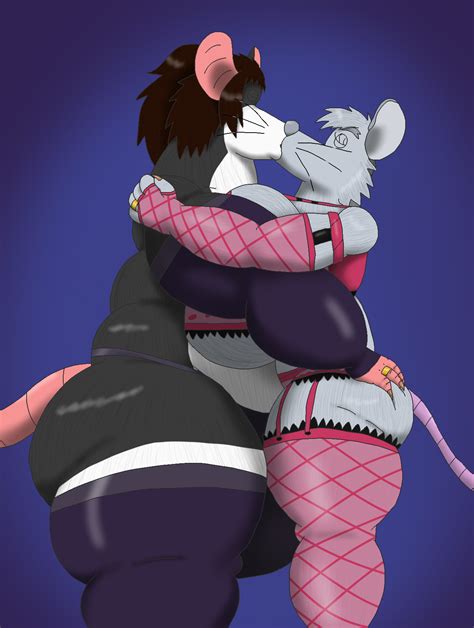 Rule 34 Alythewolfcat Anthro Belly Big Belly Big Breasts Big Bulge