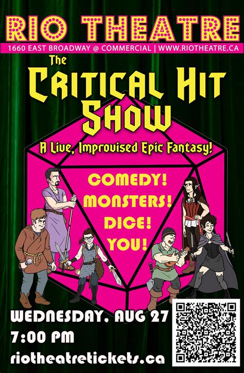 The Critical Hit Show A Dndlive Improvised Epic Fantasy • Rio Theatre
