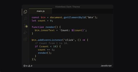 Violetbee Dark Theme By Violetbee Theme Vs Code Themes