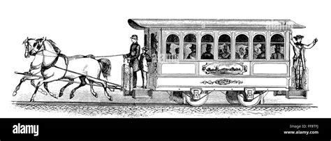 Streetcar 19th Century Namerican Typefounders Cut 19th Century