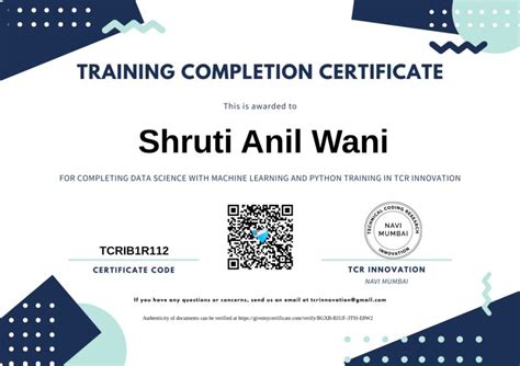 Datascience Machinelearning Internship Learning Shruti Wani