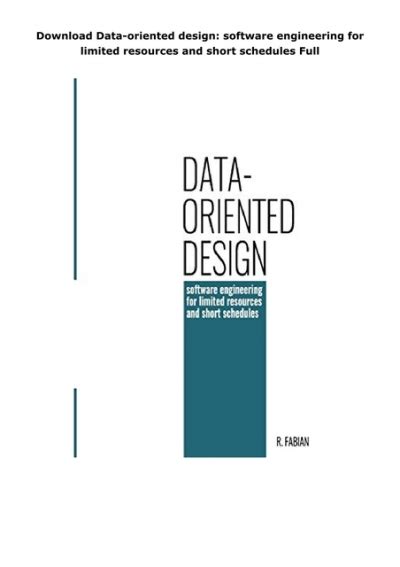 Download Data Oriented Design Software Engineering For Limited