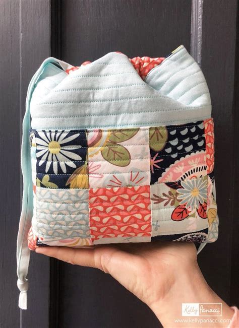 Sew Retro Project Bag Free Tutorial Handmade Sewing Project Bag
