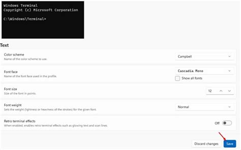 How To Change Color Scheme And Font In Windows Terminal